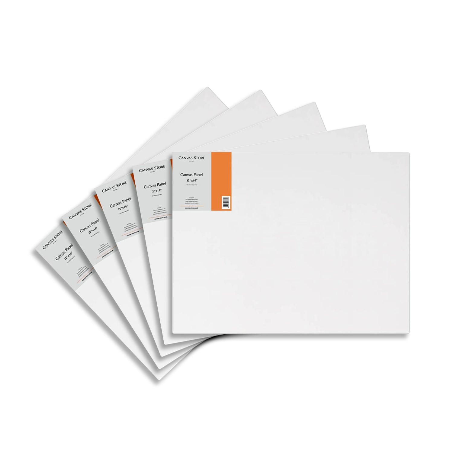 Canvas Store Cotton Canvas Panel 12 x 16 Box of 5