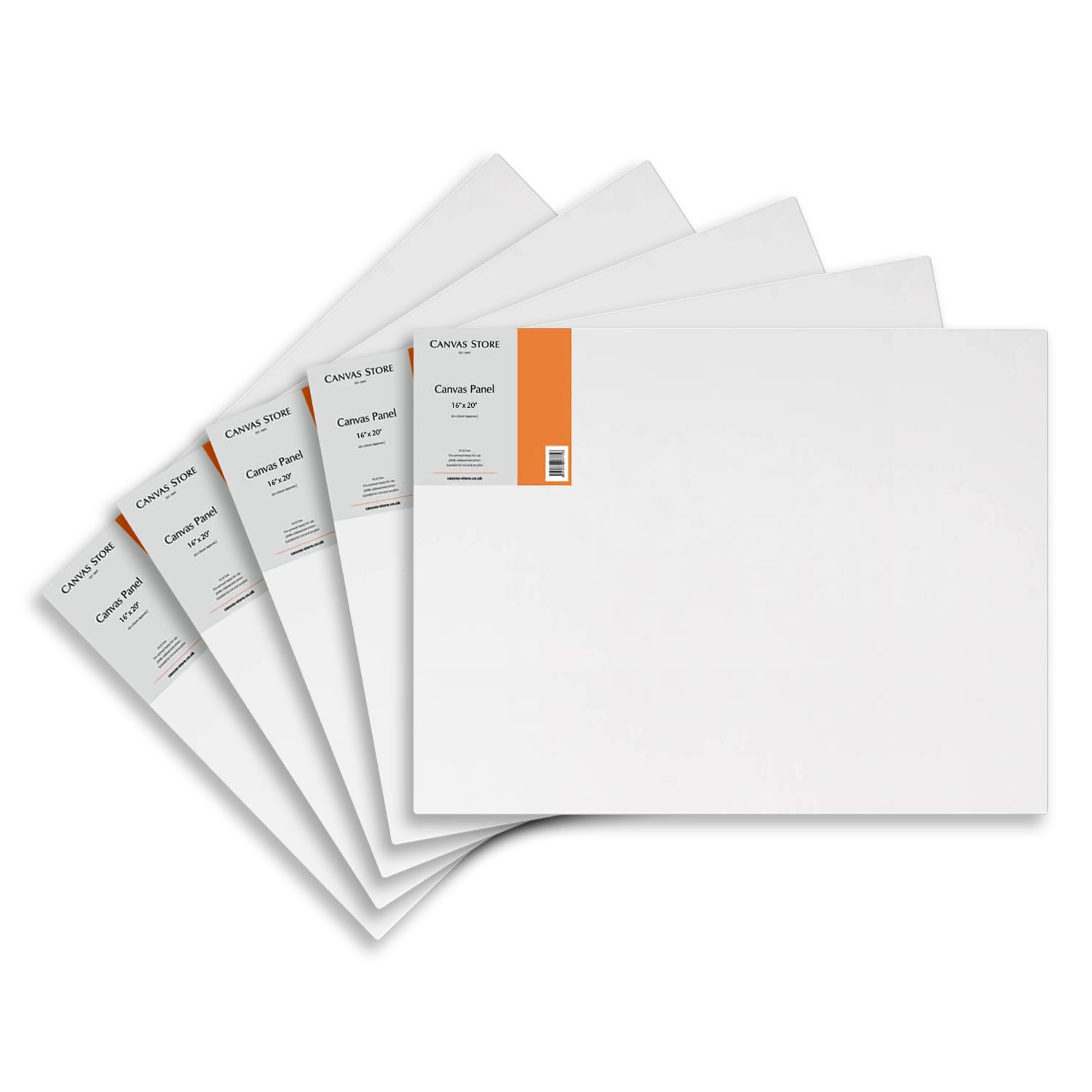 Canvas Store Cotton Canvas Panel 16 x 20 Box of 5